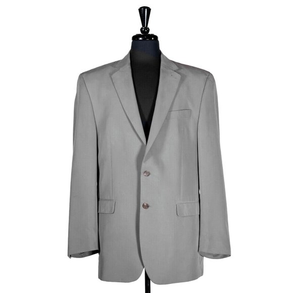 Chaps | Suits & Blazers | Chaps Ralph Lauren Mens Blazer Gray 2 Button ...